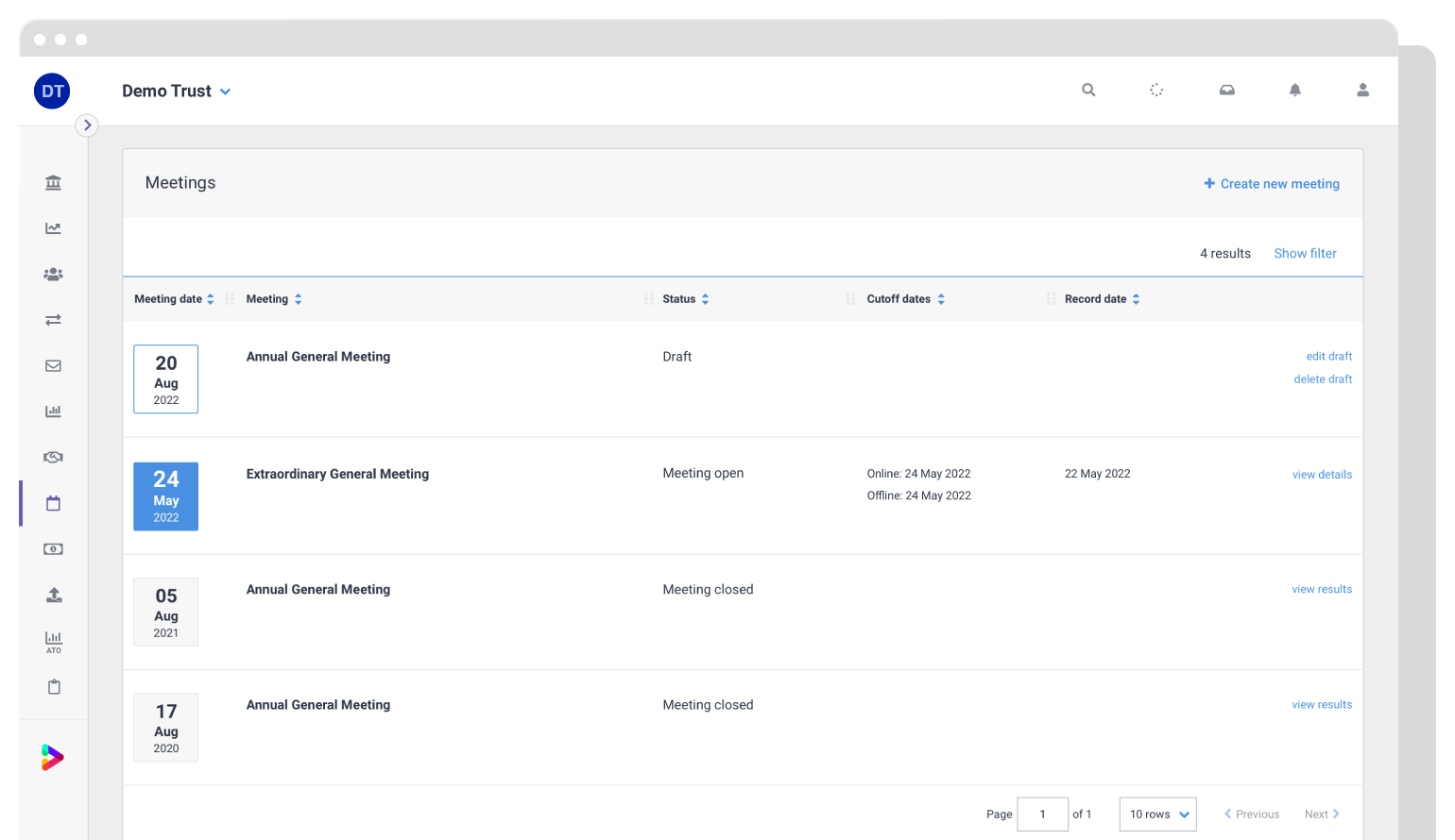 Meetings and voting – Registry Direct