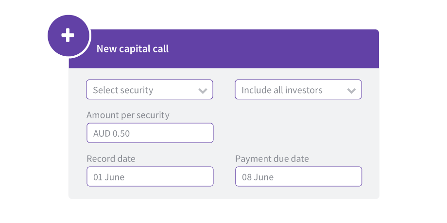 Capital calls – Registry Direct